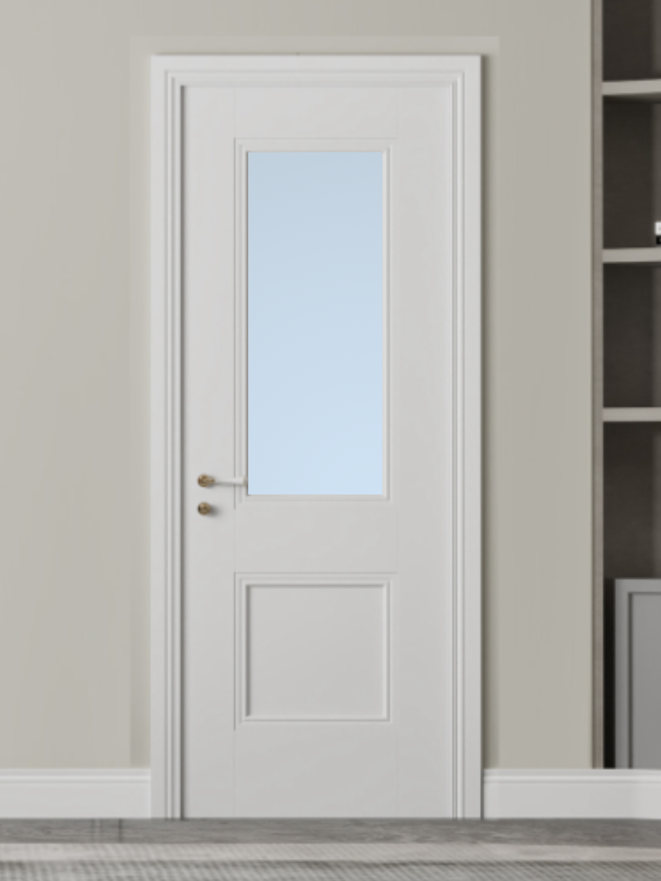 HARDWICK GLAZED WHITE PRIMED DOOR – Doors-Ireland